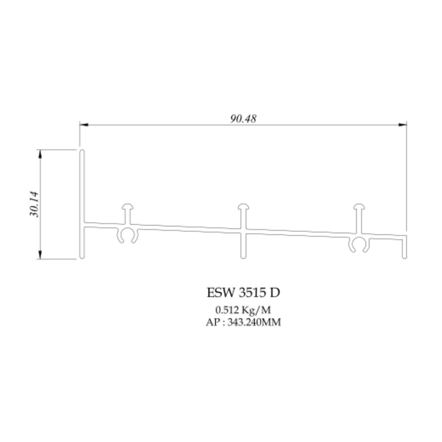 ESW 3515 D,, | BP Aluminium Extrusion Sdn Bhd | Adaptable | Kota Kinabalu, Sabah